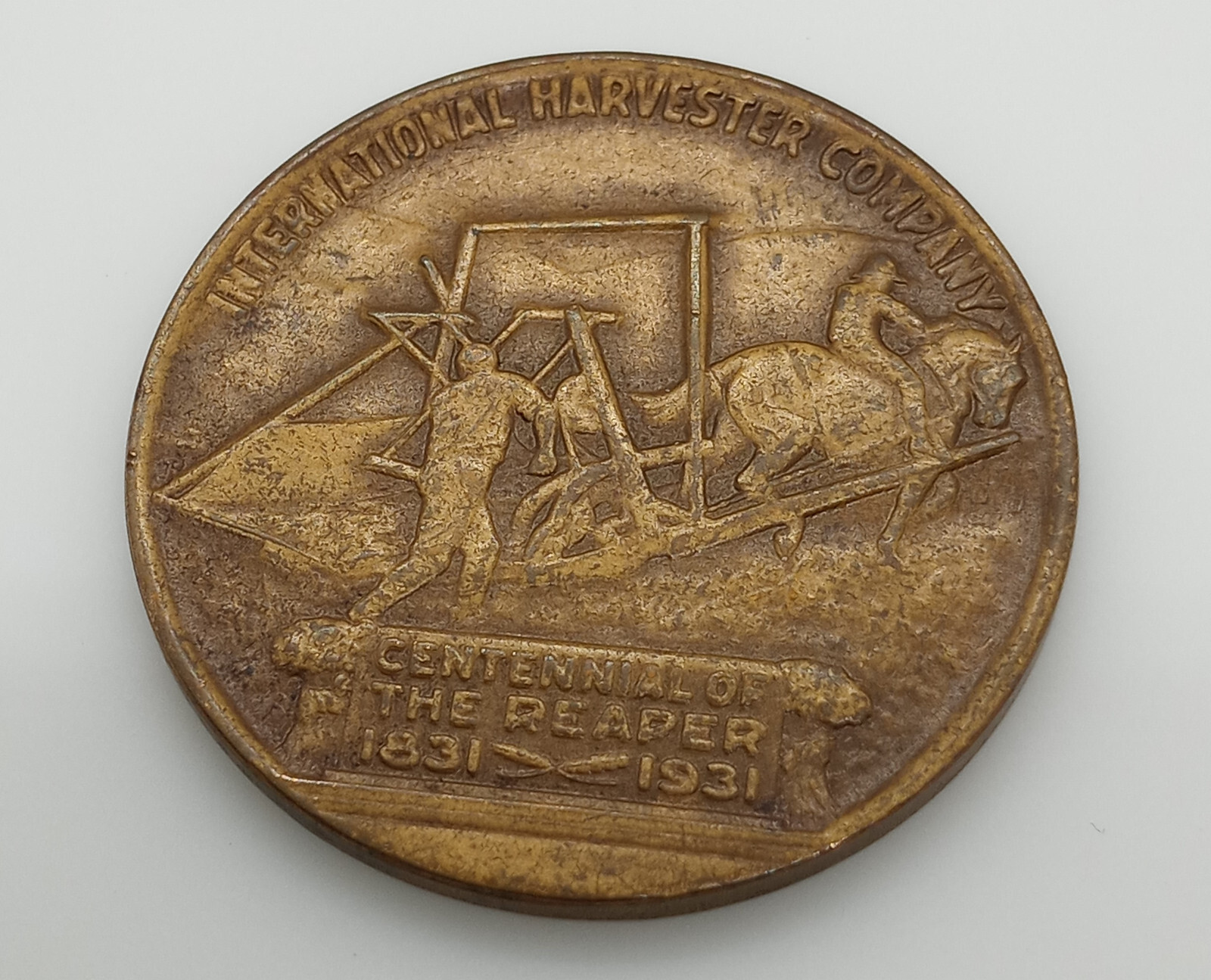 1931 Cyrus Hall McCormick International Harvester Reaper Coin | eBay