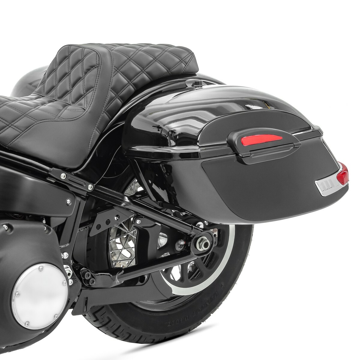 Hard Saddlebags Delaware (pair) 33 liters Side Cases Chopper Panniers ...