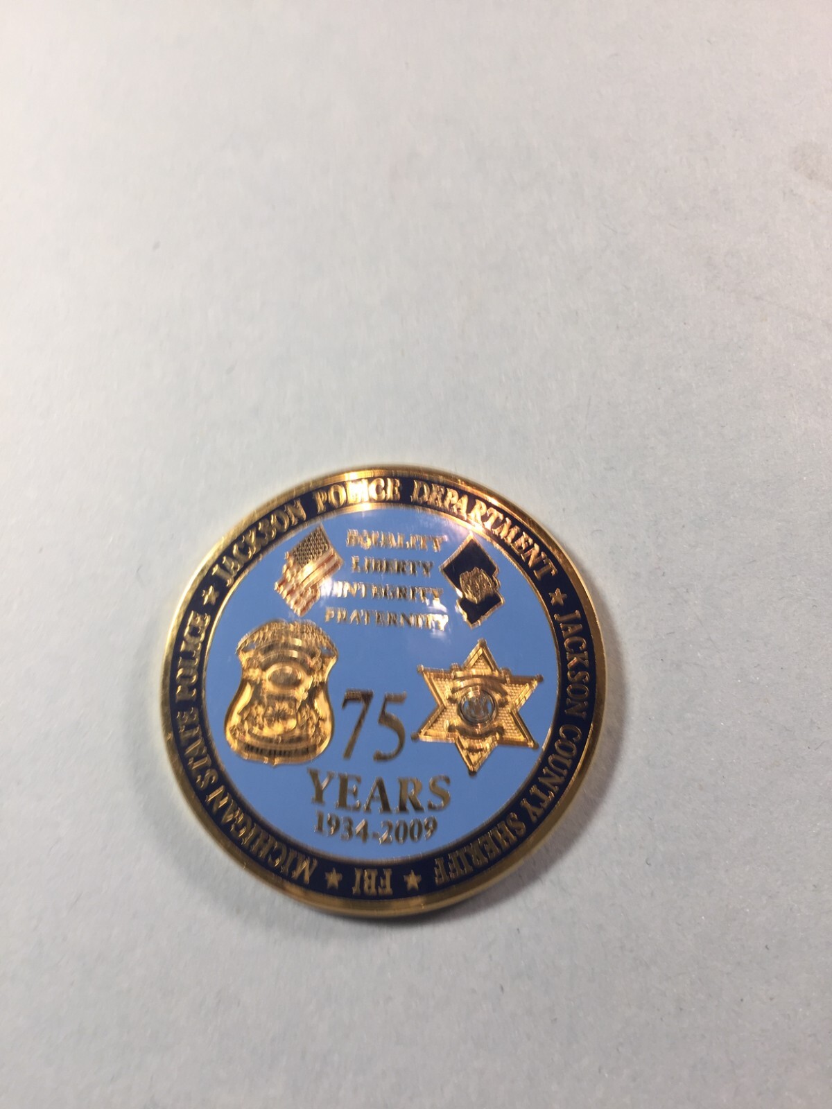 US Law Enforcement Challenge Coin - Fraternal Order of Police- Jackson ...
