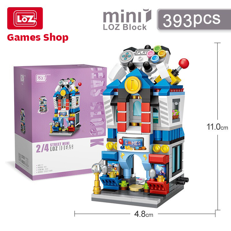 LOZ Mini Blocks Sets Food Street View Building Blocks Micro Bricks with ...