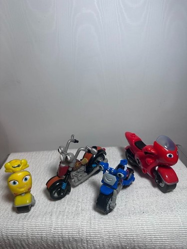 Ricky Zoom Figure Toy Action Bike Tomy Motorcycle Loop Set Rescue Dj ...