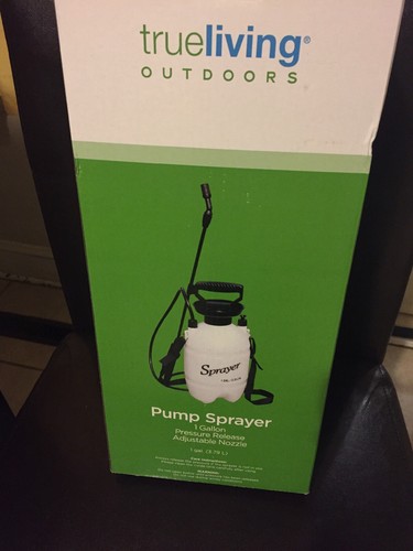 True Living Gardening Pump Sprayer Gallon Pressure Release Outdoors | eBay