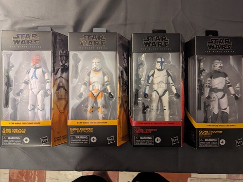 Star Wars The Black Series Clone Trooper Lot. 332nd, Kamino, 212th ...