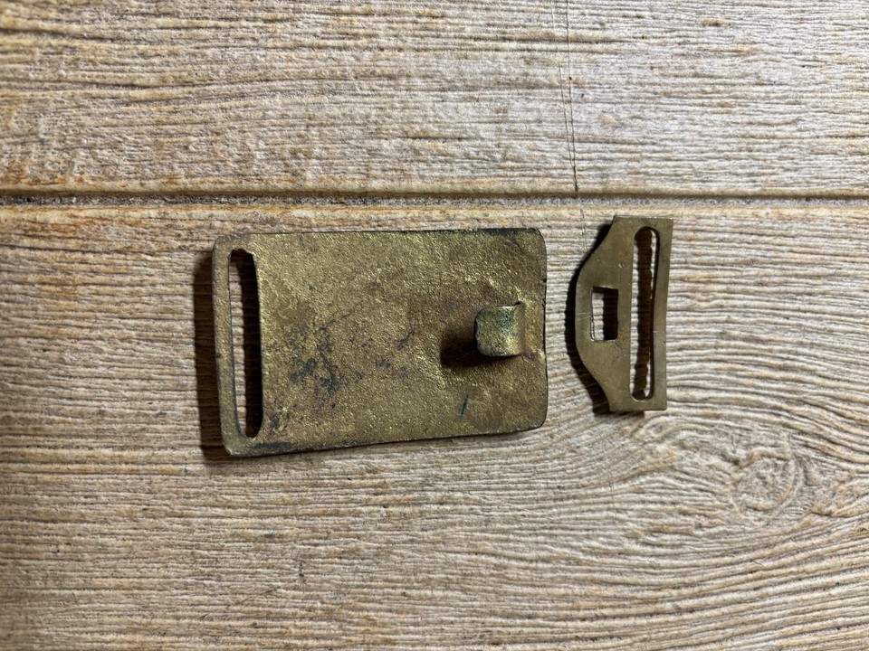 Vintage Indian War US Army Pattern 1874 Brass Buckle Plate with Belt ...