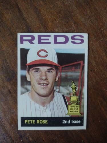 1964 Topps #125 Pete Rose First Solo Card Cincinnati Reds No Creases ...