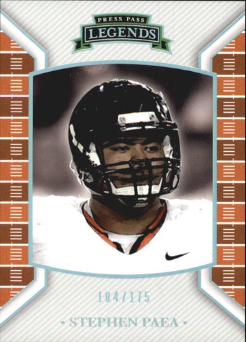 2011 Press Pass Legends Silver Holofoil #52 Stephen Paea RC Rookie Card ...