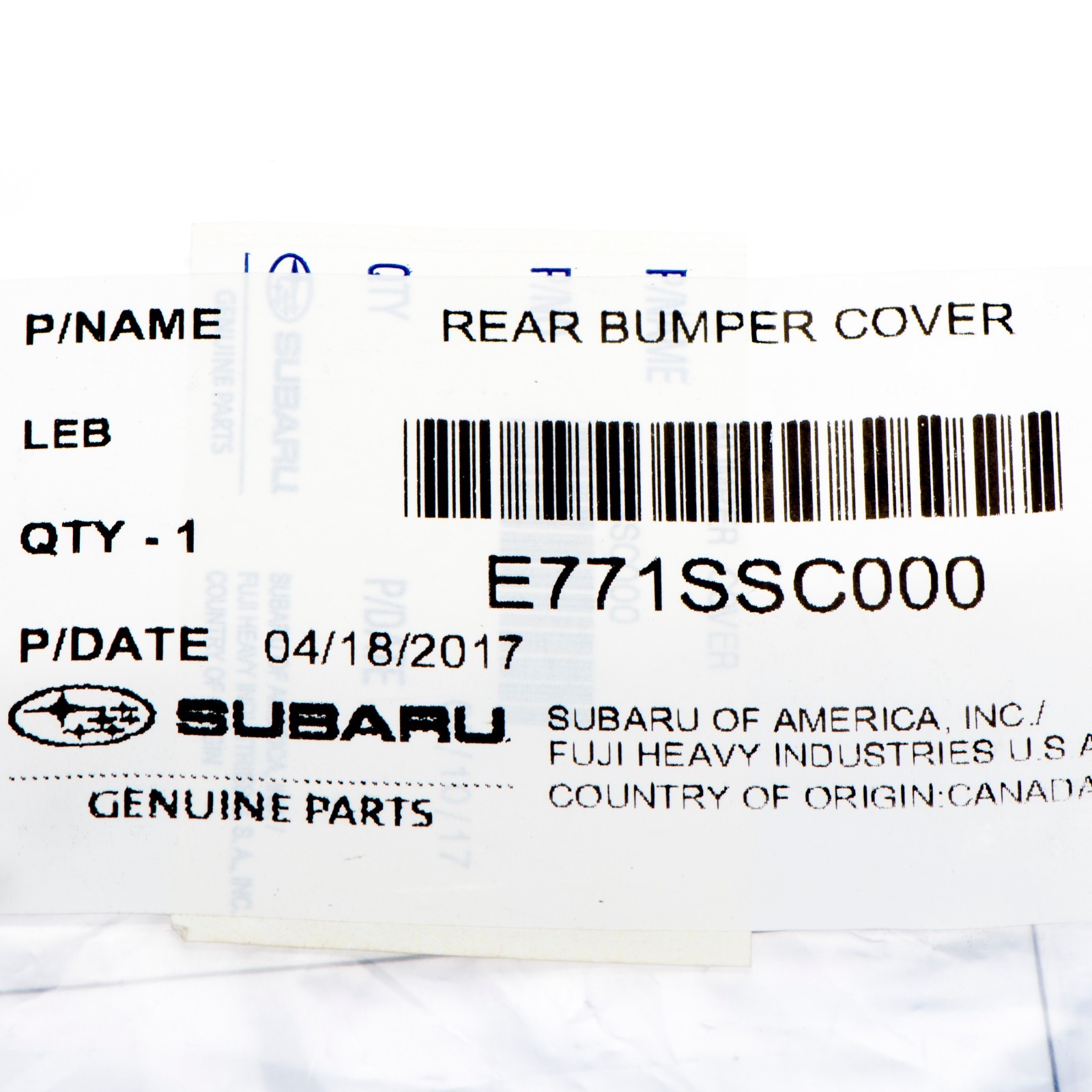 OEM 2009-2013 Subaru Forester Rear Bumper Step Pad Protector NEW ...