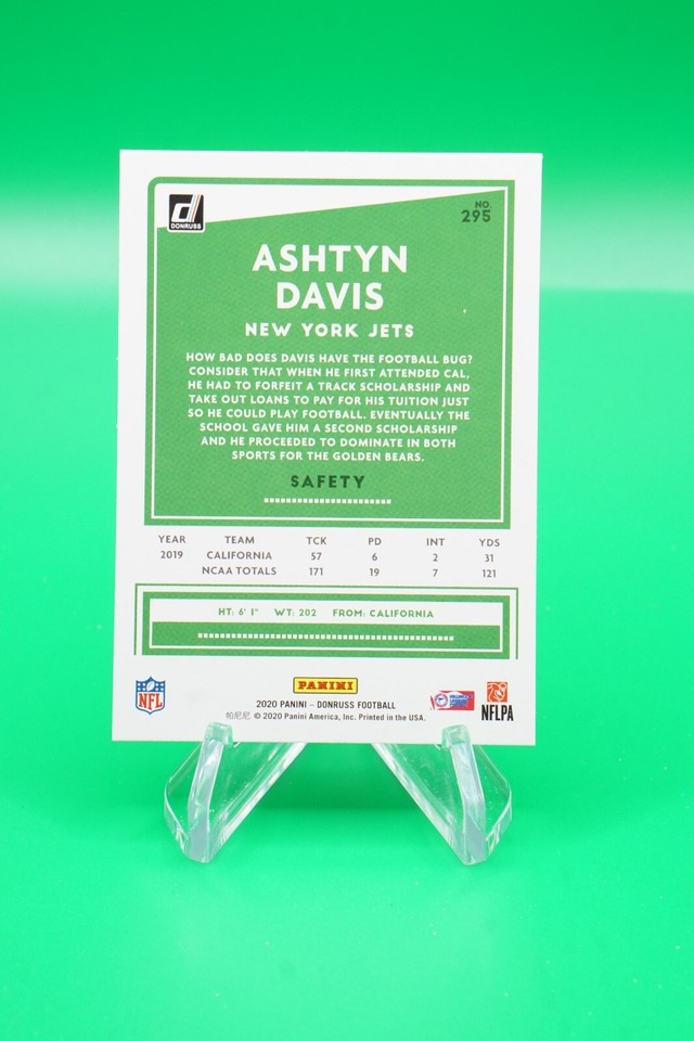 2020 Donruss Rookies #295 Ashtyn Davis New York Jets DB8 | eBay
