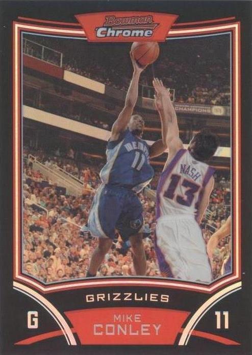 2008-09 Bowman Draft Picks & Stars - Chrome Mike Conley #39 Refractor ...