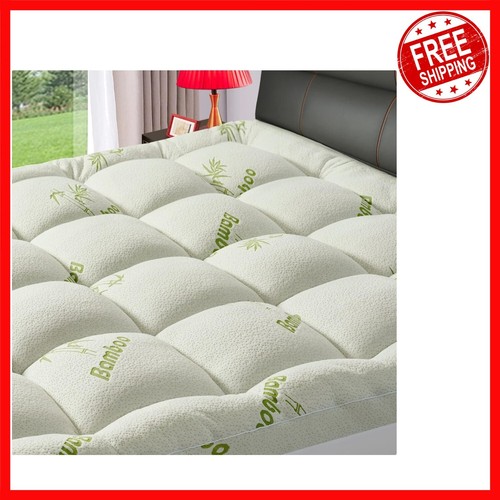 Eco-Friendly Quilted Mattress Topper with Deep Pocket for Twin XL Beds | eBay