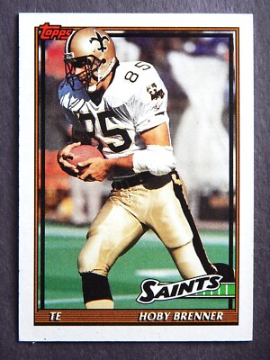 Hoby Brenner #330 Topps 1991 Football Card (New Orleans Saints) VG | eBay