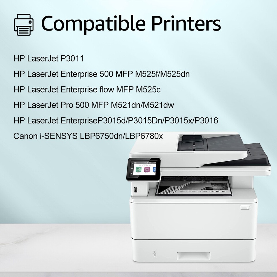 55X CE255X High Yield Toner Cartridge For HP LaserJet MFP M521dn M521dw ...