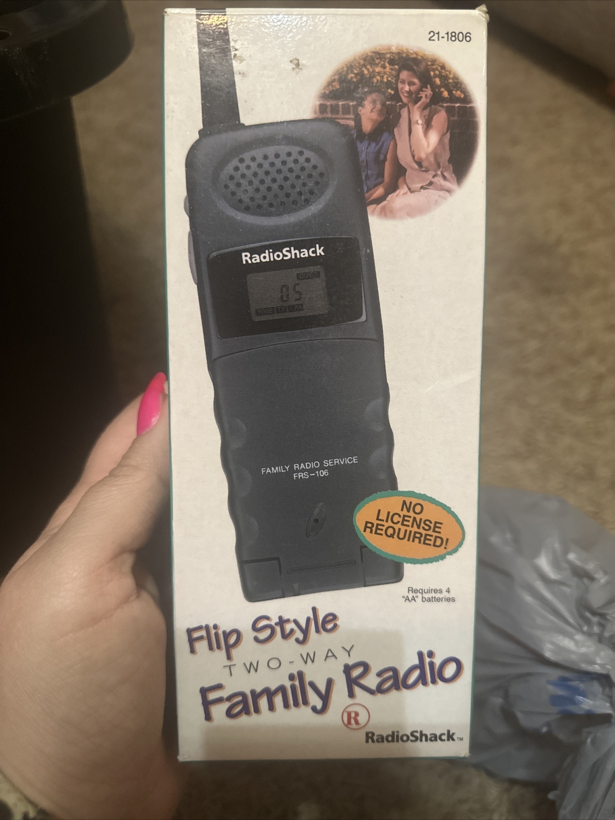 RadioShack Family Radio Two-Way Flip Style FRS-106 21-1806 14 Channels ...