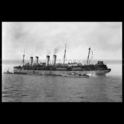 Photo B.003228 USS AGAMEMNON WW1 TROOP SHIP SS KAISER WILHELM II OCEAN ...
