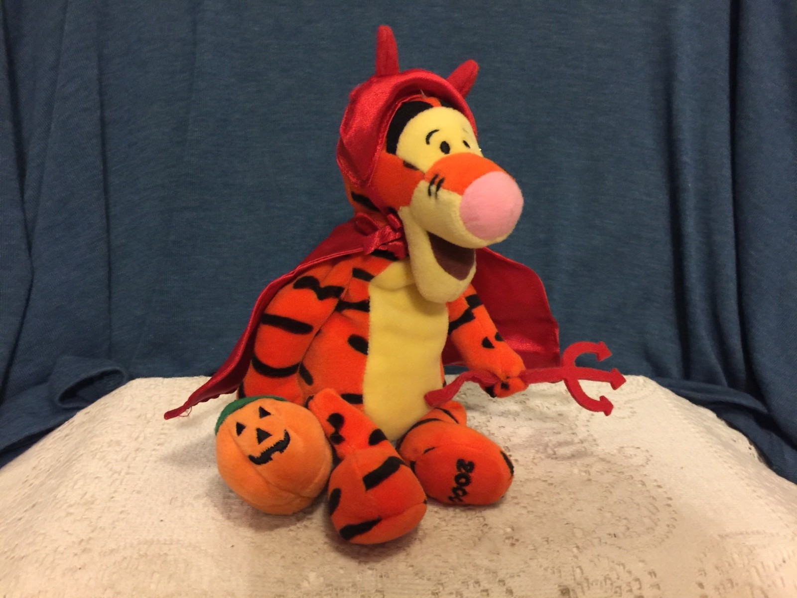 Disney Store Exclusive Devil Tigger Halloween Plush Bean Bag Toy Winnie ...