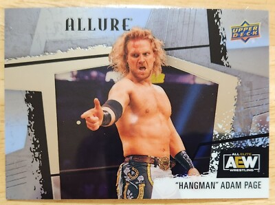 #106 HANGMAN ADAM PAGE 2022 Upper Deck AEW Allure HORIZONTAL HIGH ...