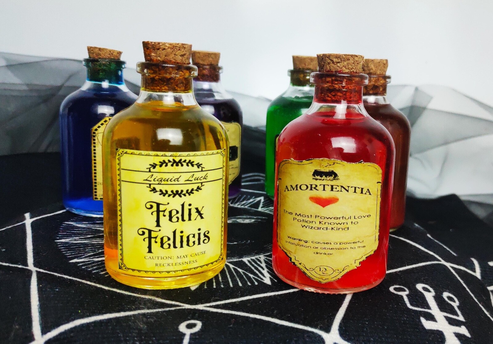 TheDarknessUnicorn 6 Big 50cl size Potion Set Halloween Handmade Magic ...