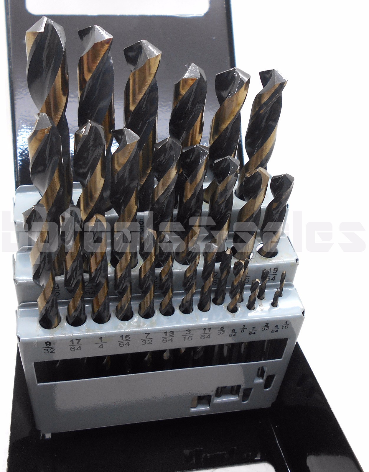 29pc Magnum Bit Drill Set Tri-Flat Shank Industrial Bits w/ Steel Index ...