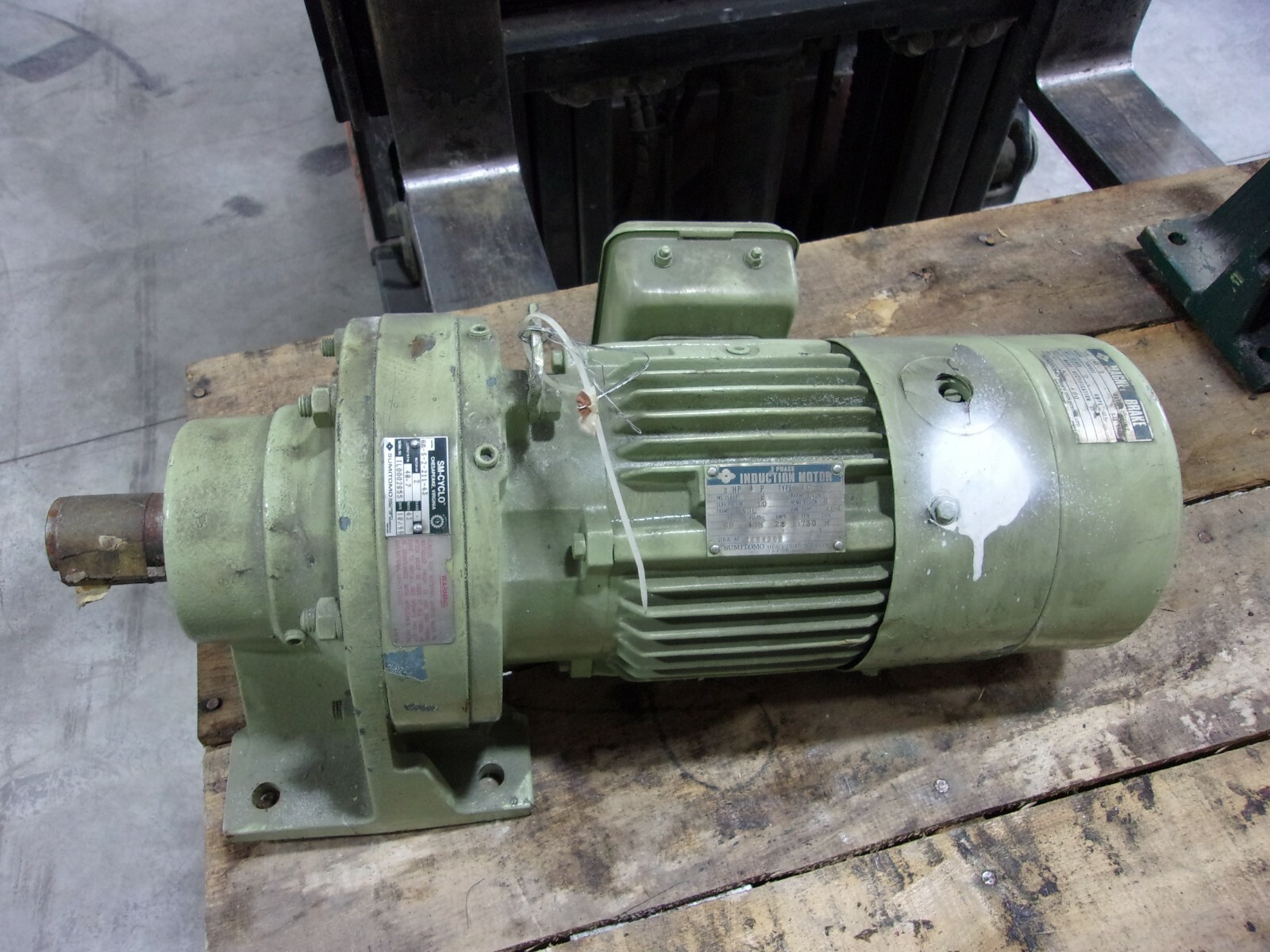 NEW SUMITOMO SM-CYCLO 3ph GEAR MOTOR 2hp 1730rpm 43:1 F-90L FRAME ...