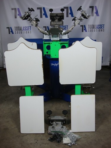 RILEY HOPKINS 4 STATION 4 COLOR SCREEN PRINTING PRESS | eBay