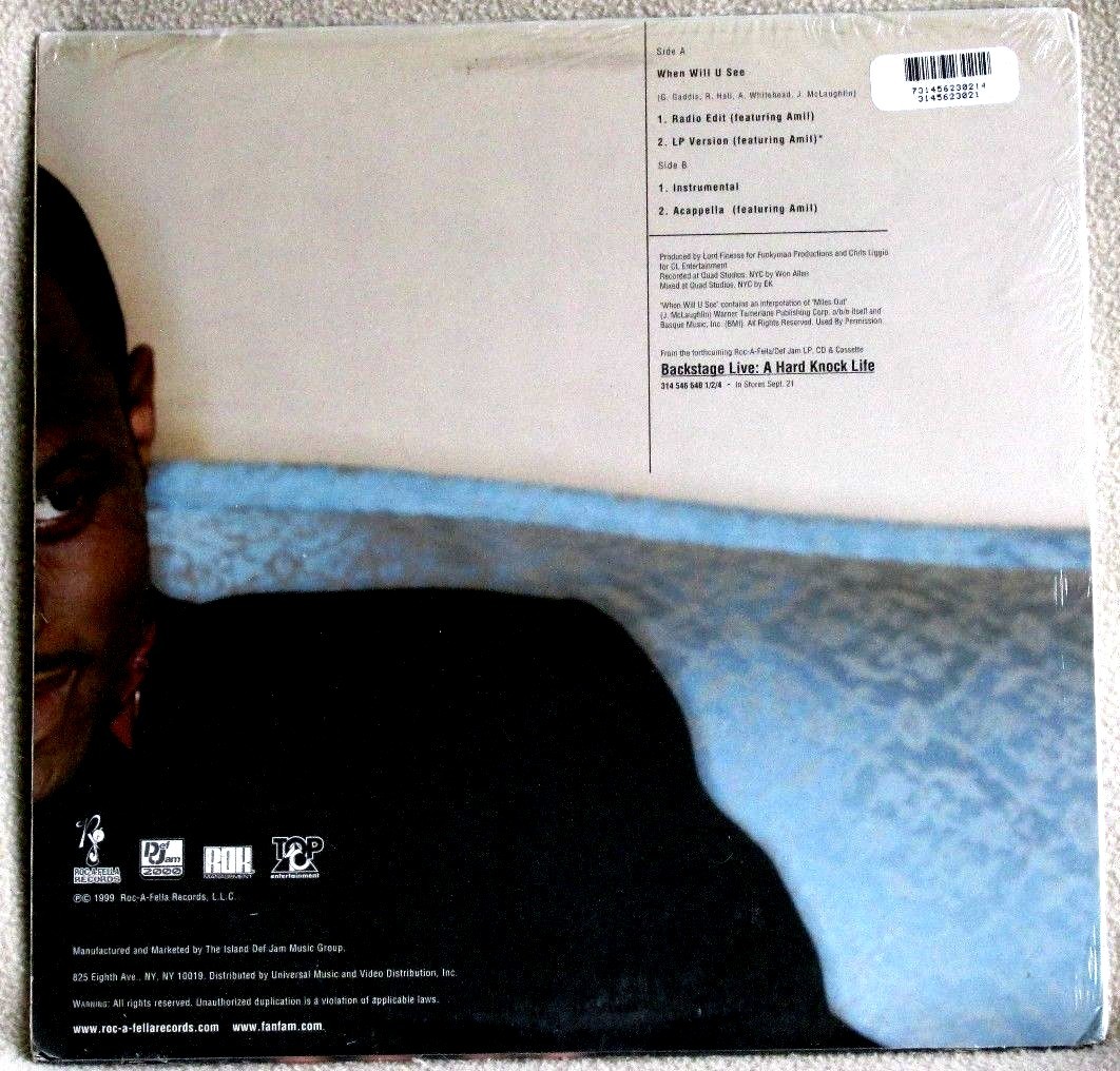 Rell When Will U See ft Amil 1999 Roc-A-Fella Records HIP HOP Sealed 12 ...