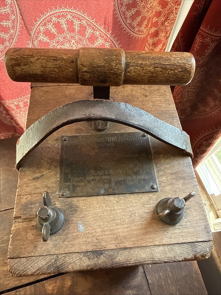 Antique ATLAS Dynamite Blasting Machine No. 3-50 Mining Detonator ...