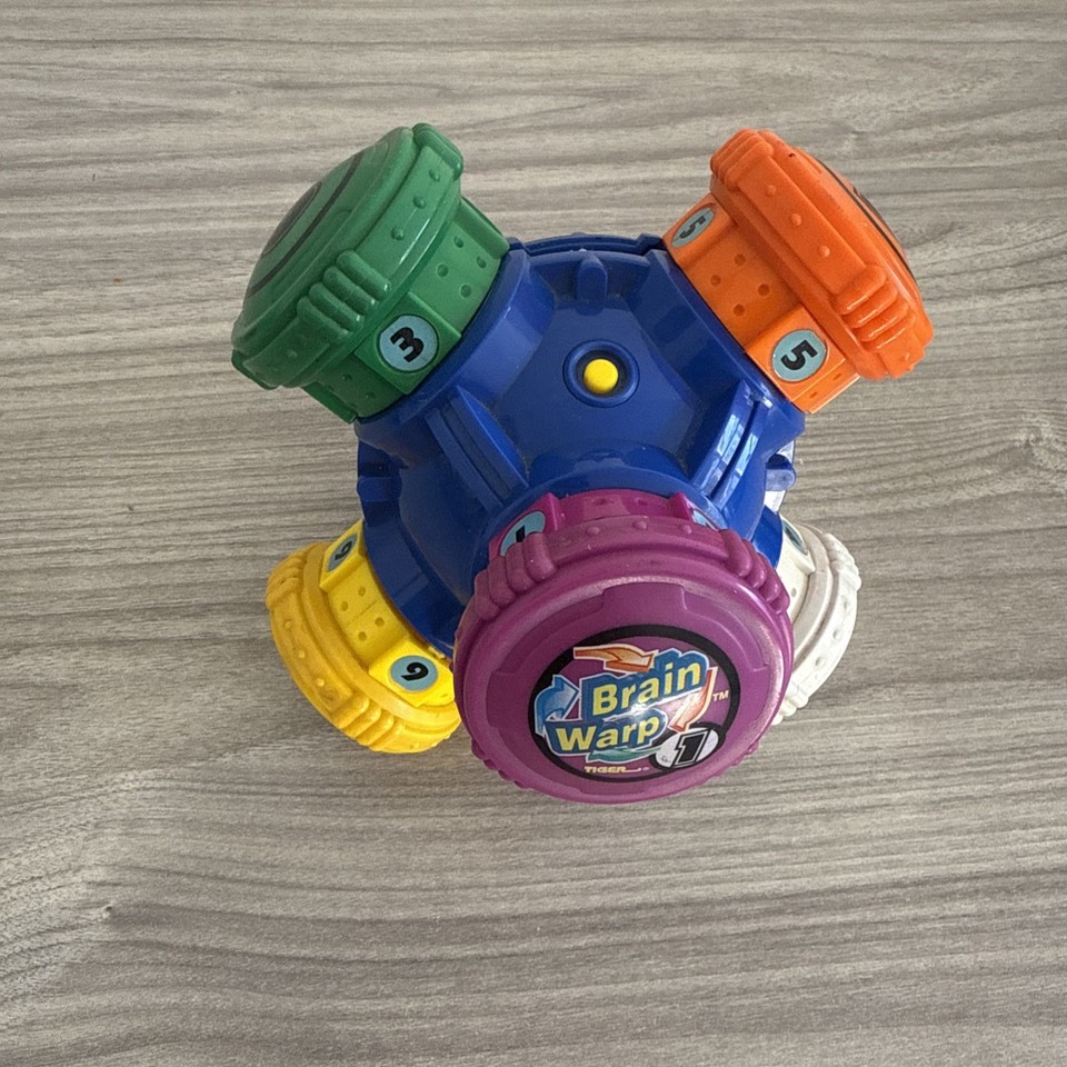 Vintage 1996 Brain Warp Electronic Handheld Talking Game Tiger Tested ...