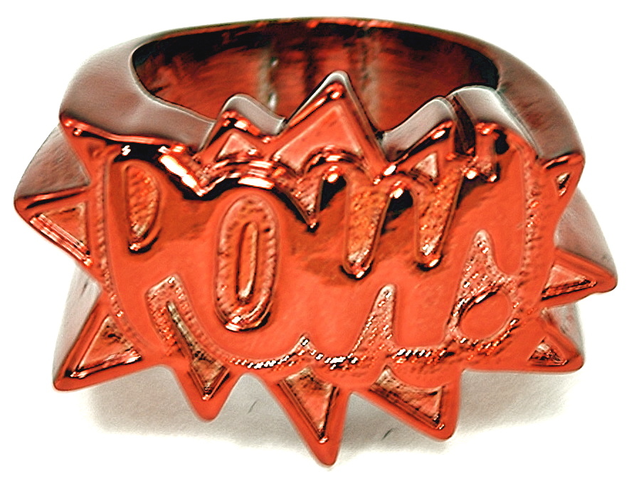 POW Metal Rings New Rhinestones Or Solid One and Two Finger Style ...