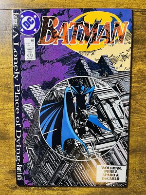 BATMAN 440 DIRECT EDITION GEORGE PEREZ COVER MARV WOLFMAN STORY DC ...