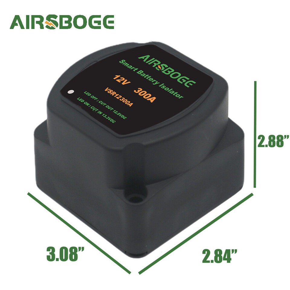 Heavy Duty 12V 300A Dual Battery Isolator Voltage Sensitive Relay VSR ...