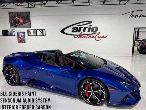 2020 Lamborghini Huracan EVO Spyder AWD Blu Sideris paint, forged ...