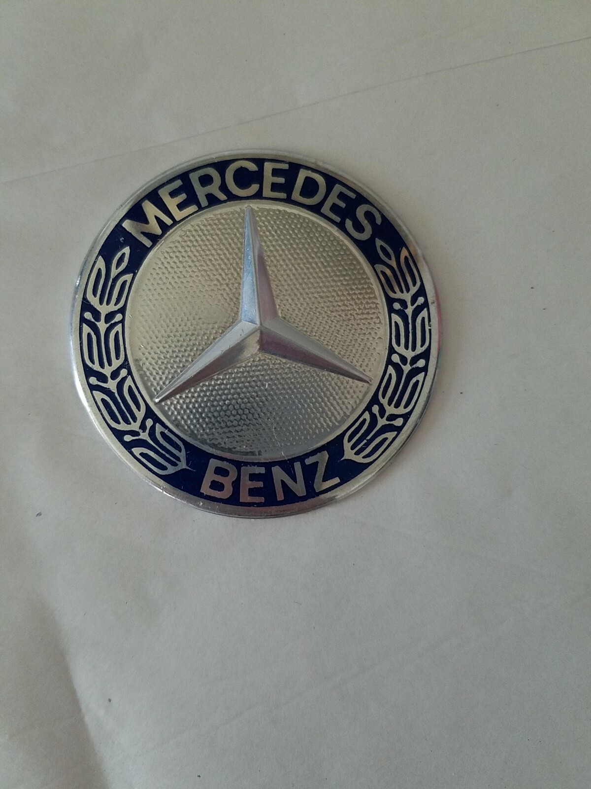Mercedes Benz Metal Enamel Emblem Blue Silver Flat Back | eBay