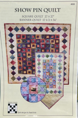 SHOW PIN QUILT #005 - SQUARE QUILT 27 x27 & BANNER QUILT 17.5 x36 | eBay