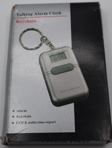Talking Alarm Clock Keychain LCD & audio time report | eBay