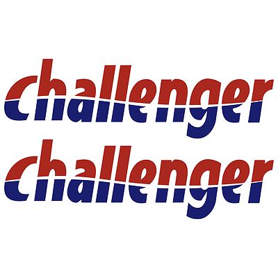 2 x challenger 65cm x 19,2cm autocollant sticker camping car caravane ...