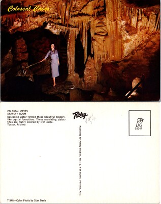 Arizona AZ Colossal Caves Drapery Room Postcard | eBay