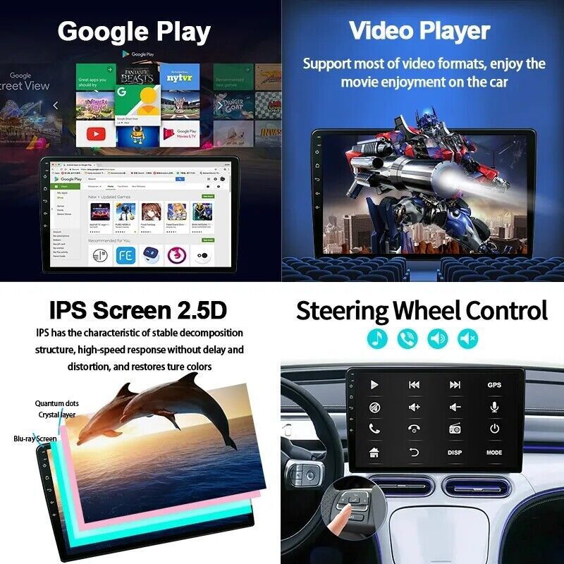 GPS Head Unit Carplay JBL Car Radio Android 13 For 2008-2013 Toyota ...