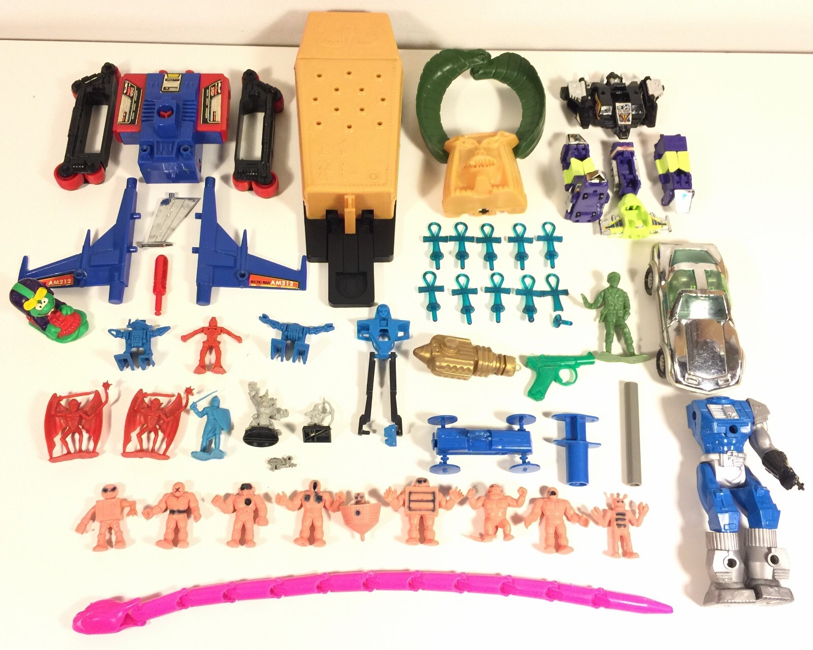 Lot of Vintage Various Toys & Parts - Kronoform,Piff,Fightbot,M.u.s.c.l ...