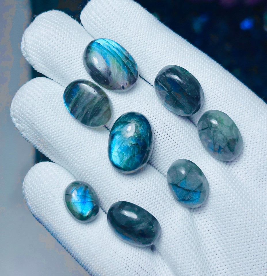 Wholesale Lot Of Blue Small Labradorite Cabochon,Oval Shape Labradorite ...