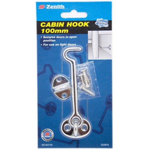Zenith Cabin Hook 100mm Chrome Plated WCA0100 | eBay Australia