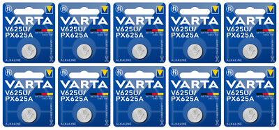 10 VARTA V625U PX625A LR9 KX625 CA16 PX625 MR9 Button Cell Tablet ...