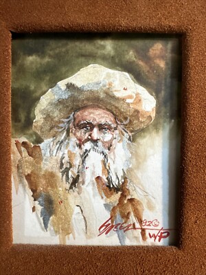 Vintage Framed Original Art Larry Greer Whiskey Painter “THE HIGH TRAIL ...