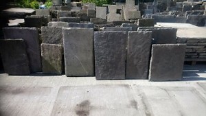 Reclaimed York Stone Slabs paving smooth riven £75 huge stock ...