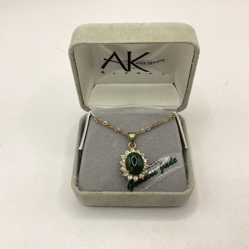 AK Jack Designs Genuine Jade Gemstone Necklace from Alaska (J1) NS#8625 ...