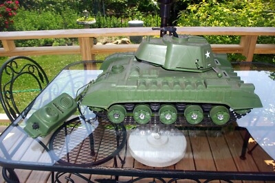 VINTAGE RARE DELUXE REMOTE TIGER JOE TANK ARMY MILITARY TOY 1961 ...