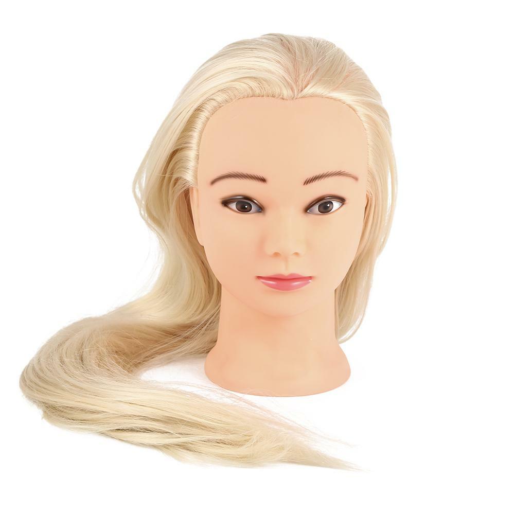 26" Hair Hairdressing Training Head With Clamp Hair Mannequin Practice ...