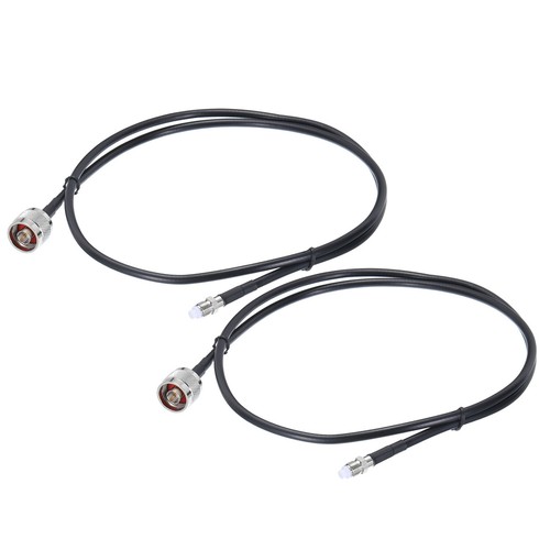 Coaxial Cables 240 Type N Male to FME Female 3.2FT Black 2Pcs | eBay