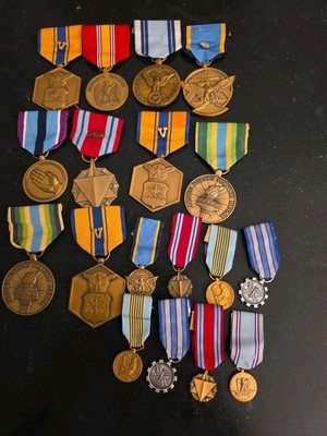 USAF GROUP 10 MEDALS -8 MINI MEDALS- SALE $99.99 -SEE STORE WW2 MEDALS ...