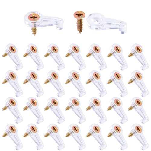 KIBBEH 100 Pcs Storm Window Clips with Screws - Heavy-Duty Transparent ...