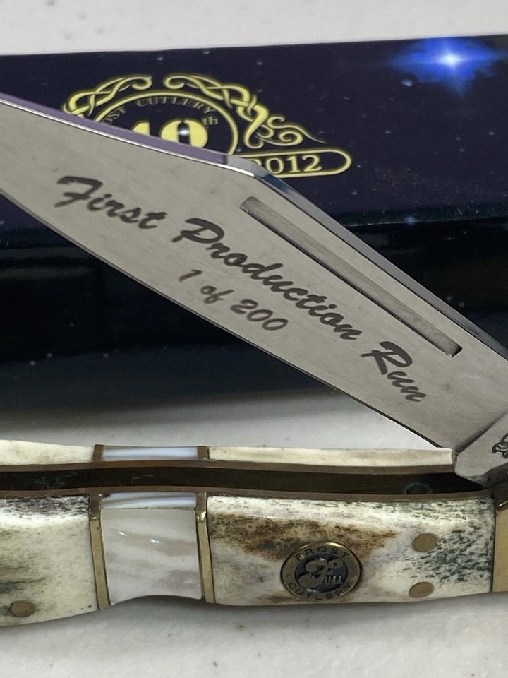 Frost Cutlery 40th Anniversary Pocket Knife Stainless Blade First Run 1 ...